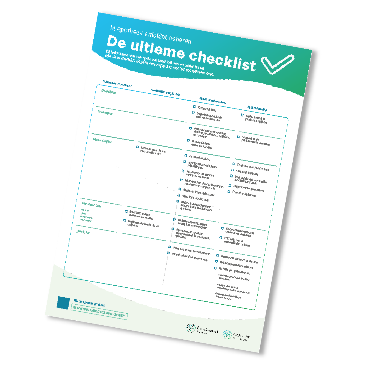Je apotheek efficiënt beheren - de ultieme checklist!
